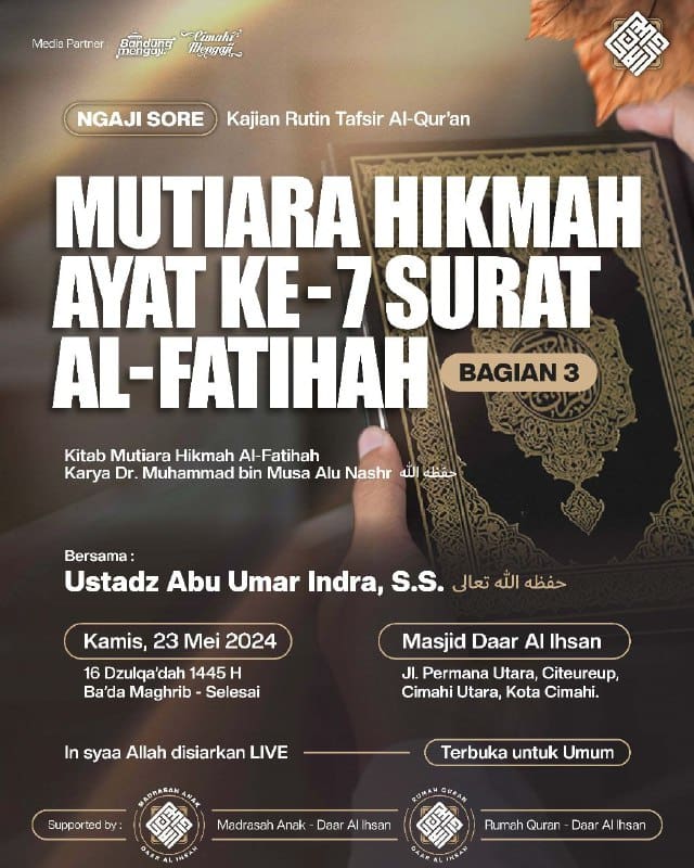 Kitab : 60 Mutiara Hikmah Al-Fatihah Karya : Dr. Muhammad bin Musa Alu ...